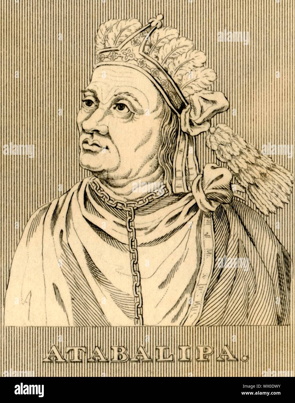 'Atabalipa', (c1502-1533), 1830. Atahualpa (c1502-1533) the last Inca ...
