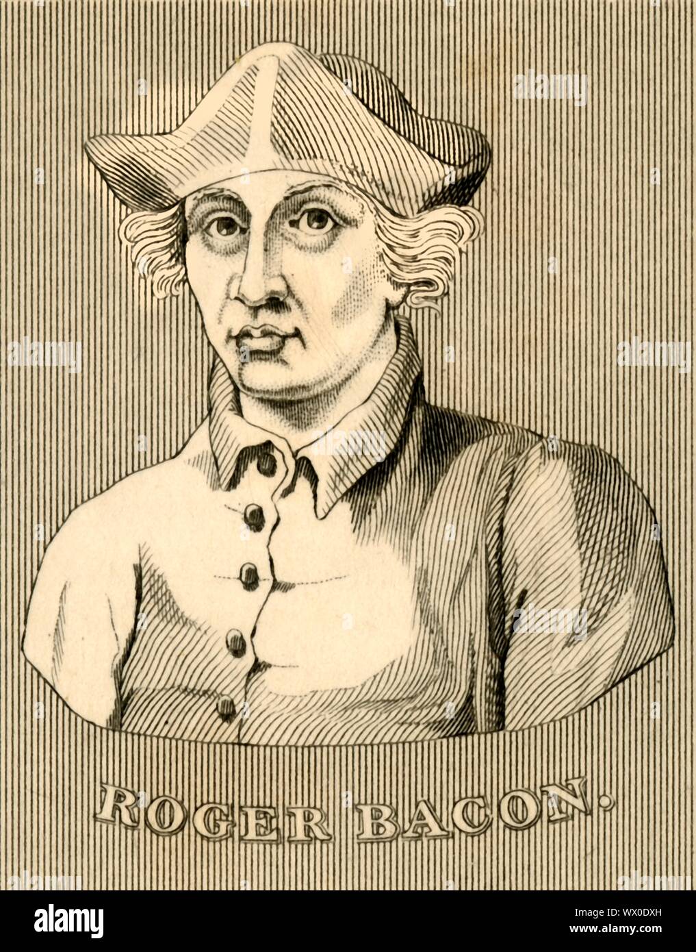 'Roger Bacon', (1219-1292), 1830. Roger Bacon (1219-1292) medieval ...
