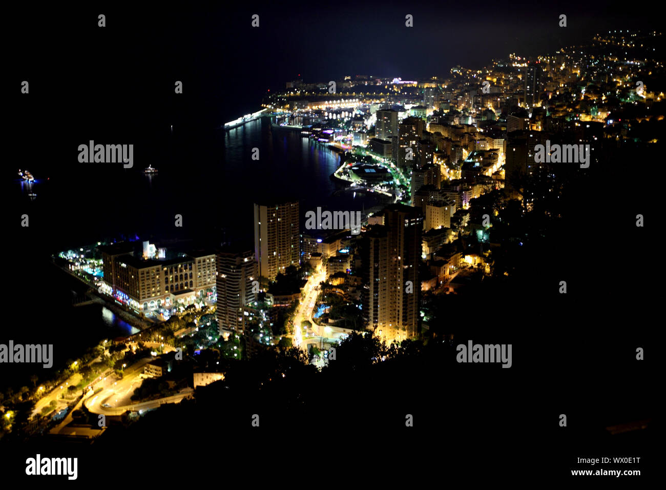 Monte Carlo night scene Stock Photo - Alamy