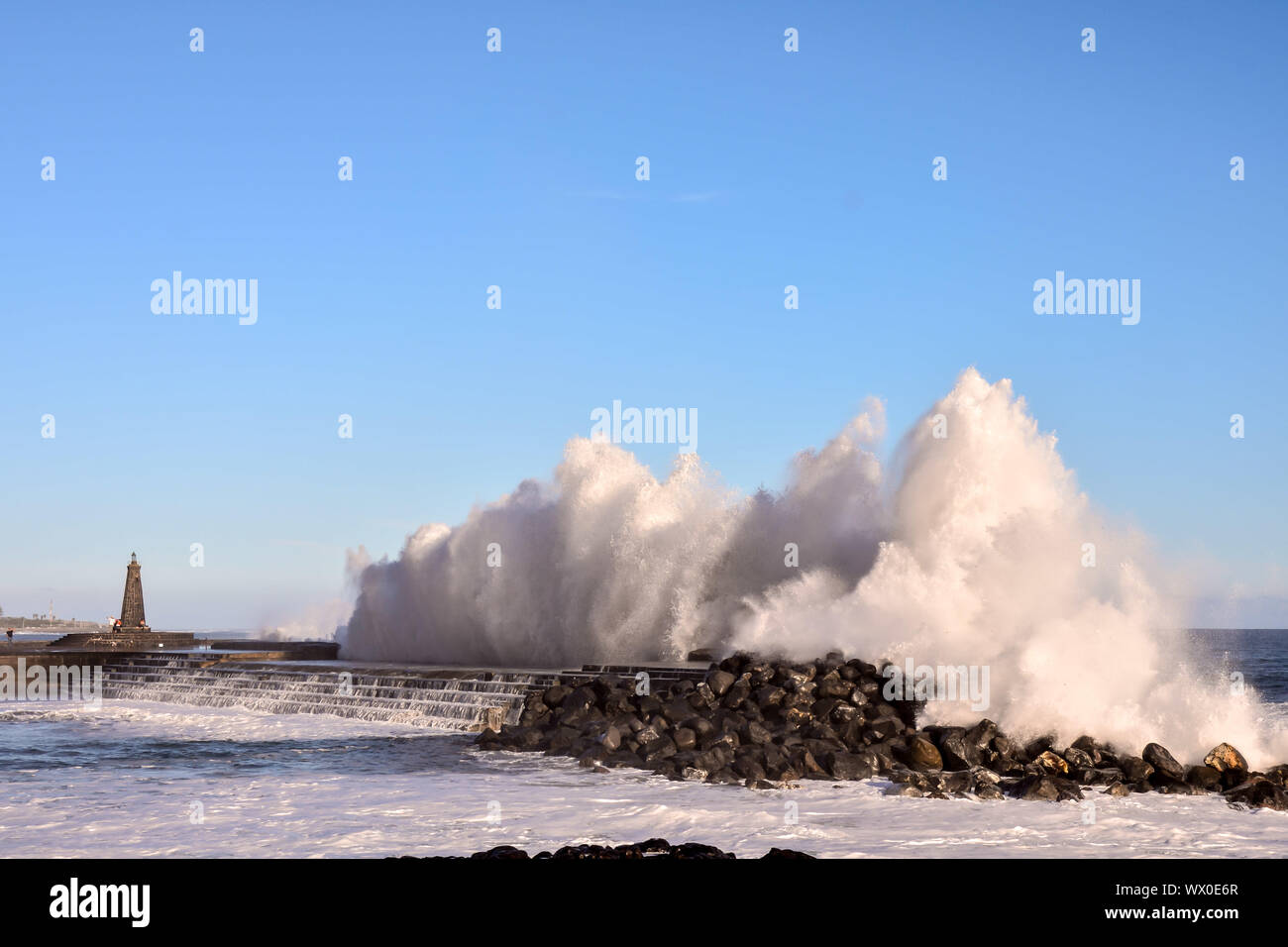 BIg Wave in the Ocean Stock Photo - Alamy