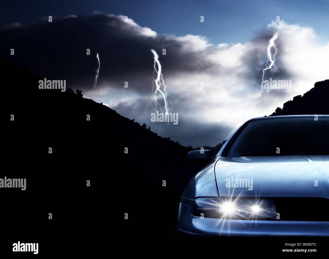 Lightning bolt and car hi-res stock photography and images - Alamy