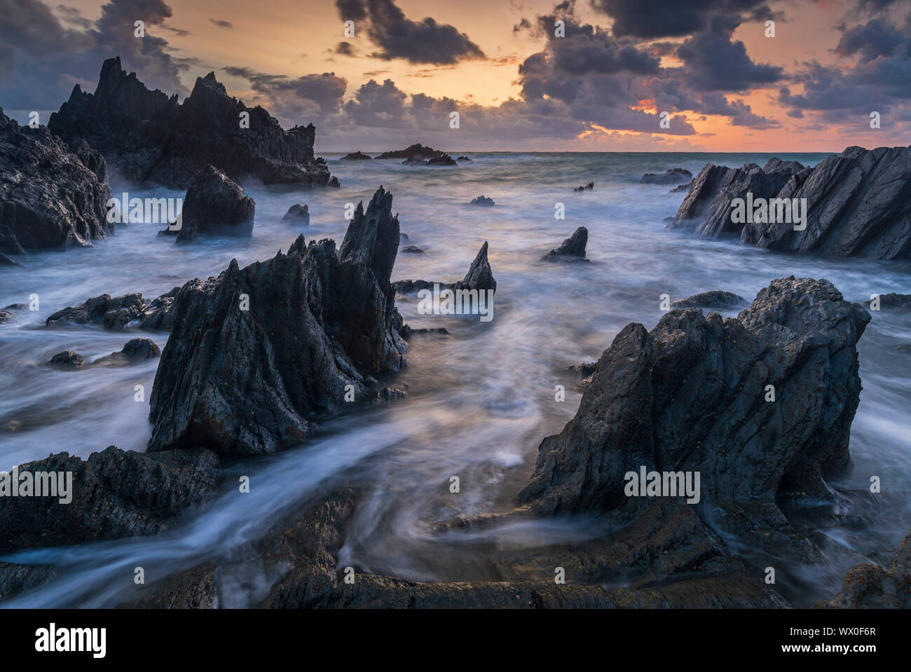 Devon sunset hi-res stock photography and images - Alamy