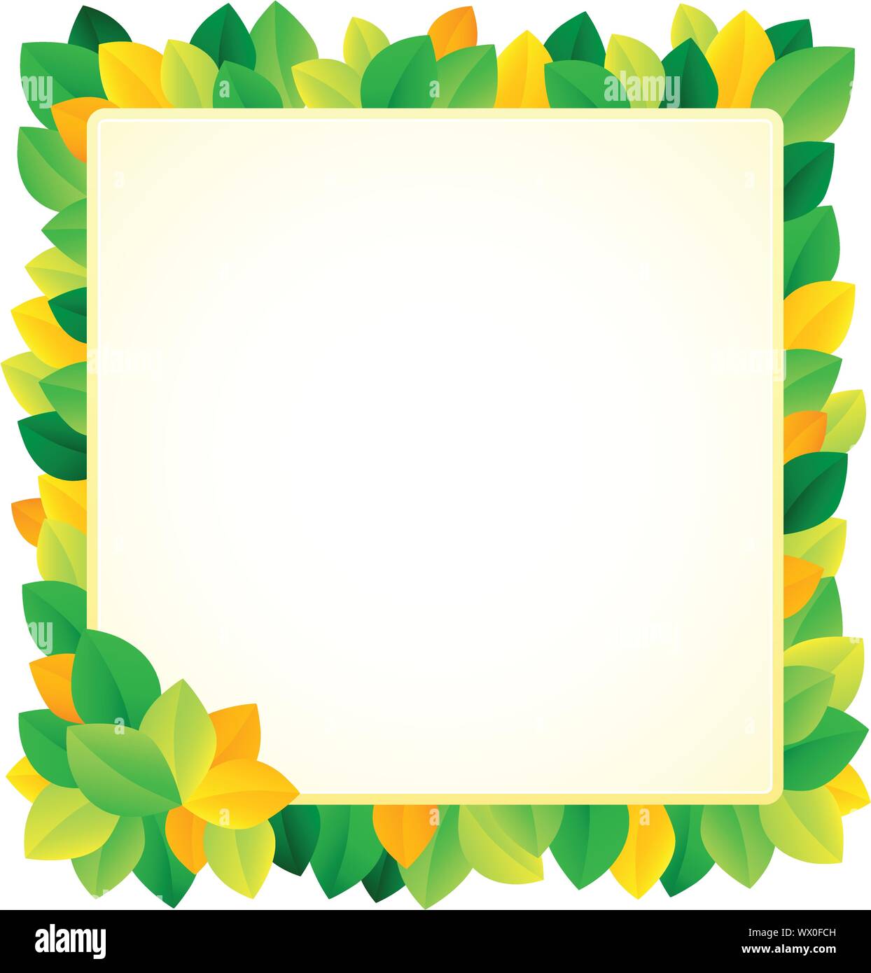 Leafy theme frame 1 Stock Vector Image & Art - Alamy