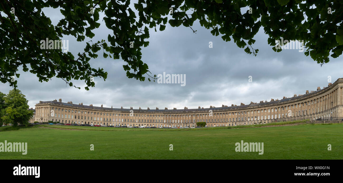 Bath crescent panorama hi-res stock photography and images - Alamy