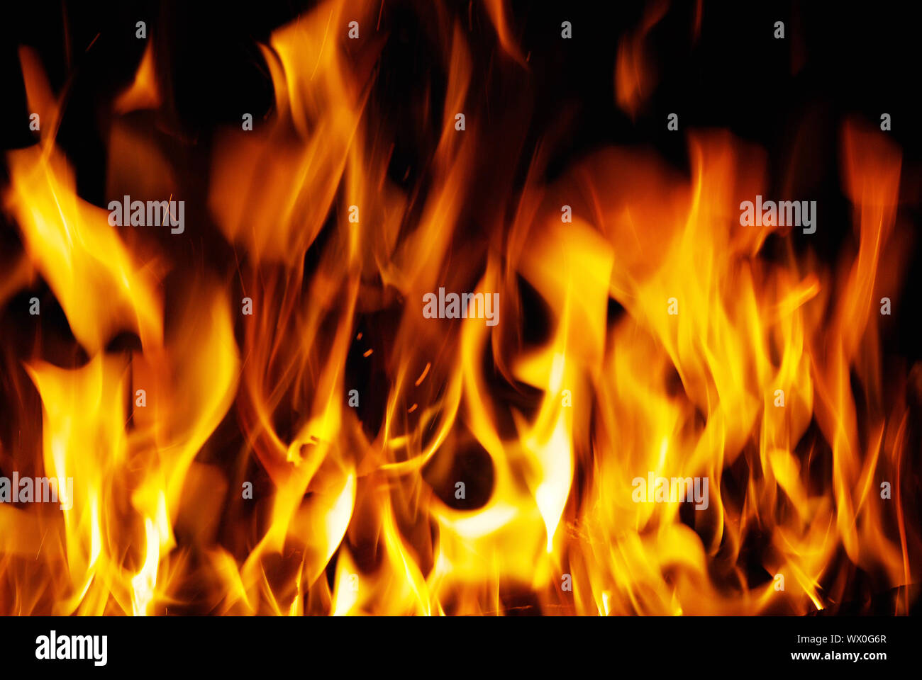 A nice fire in a fire place Stock Photo - Alamy