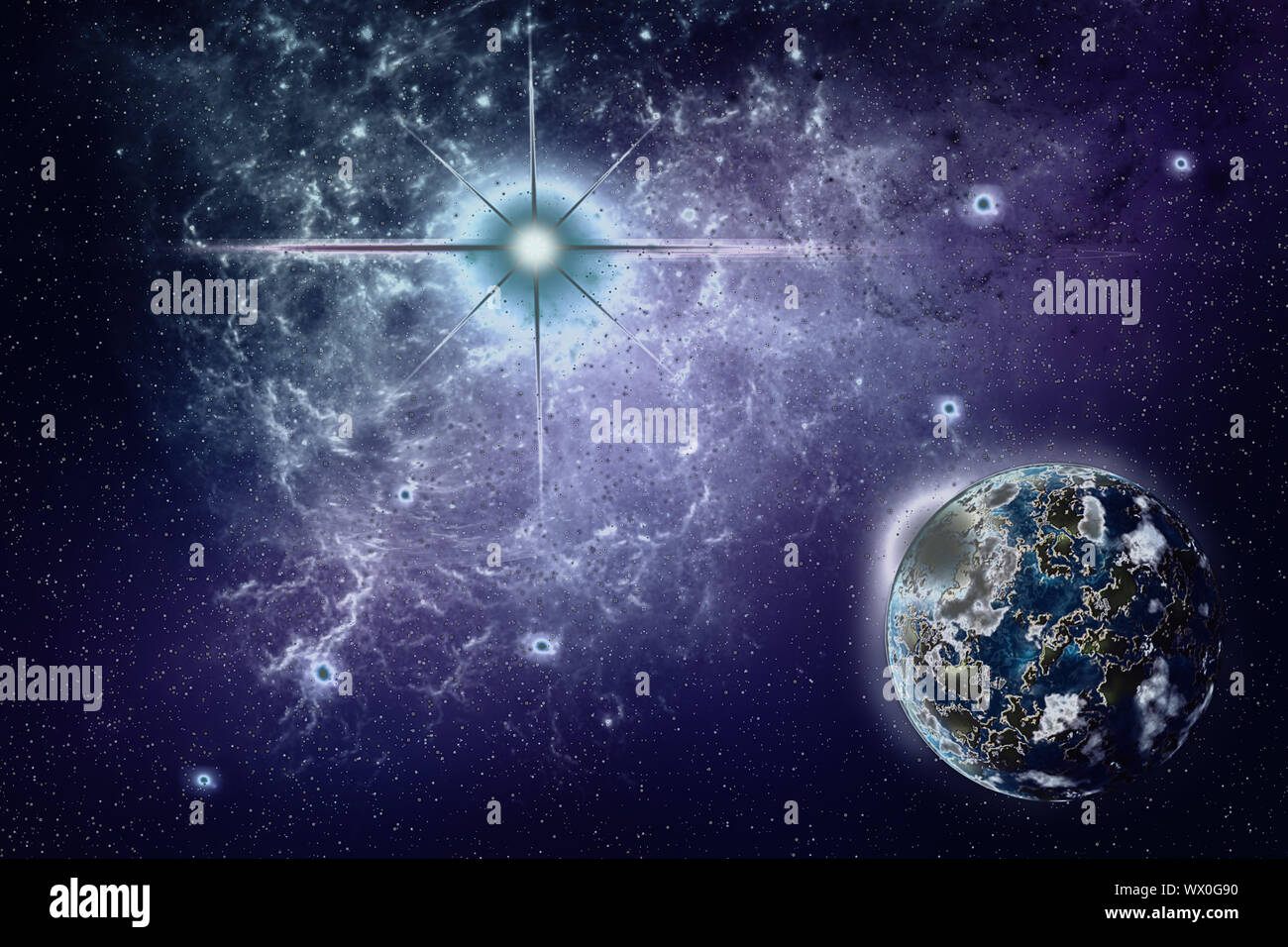 Open universe illustration hi-res stock photography and images - Alamy