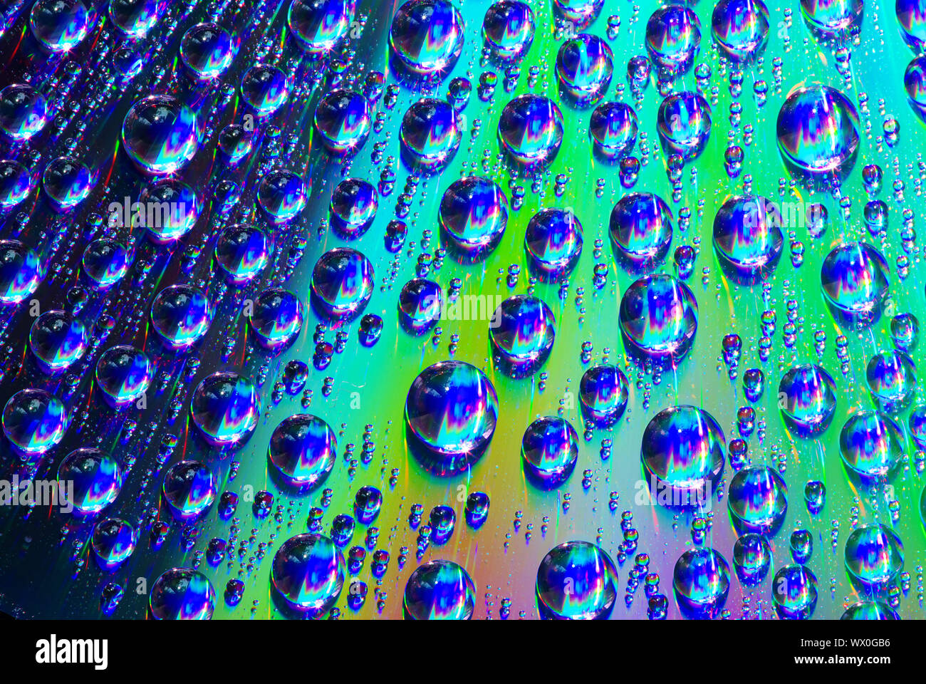 Colorful background from water drops Stock Photo - Alamy