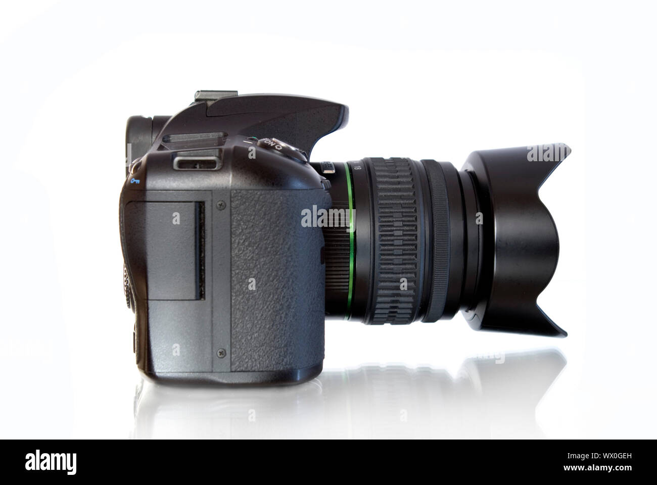 photo camera isolated on white Stock Photo - Alamy