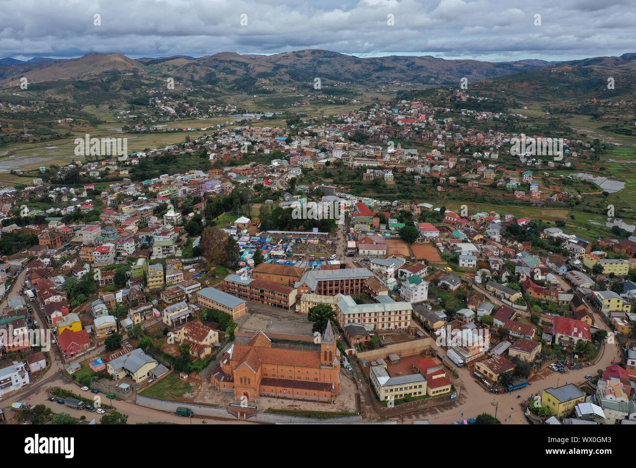 Ambositra, capital of the Amoron'i Mania region, Ambositra District ...