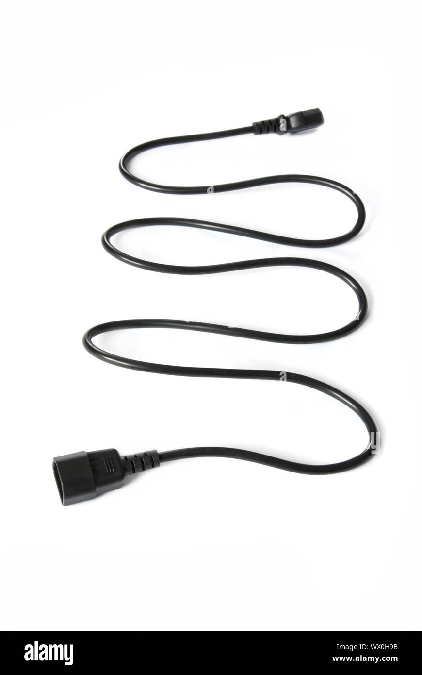 cable on a white background Stock Photo - Alamy