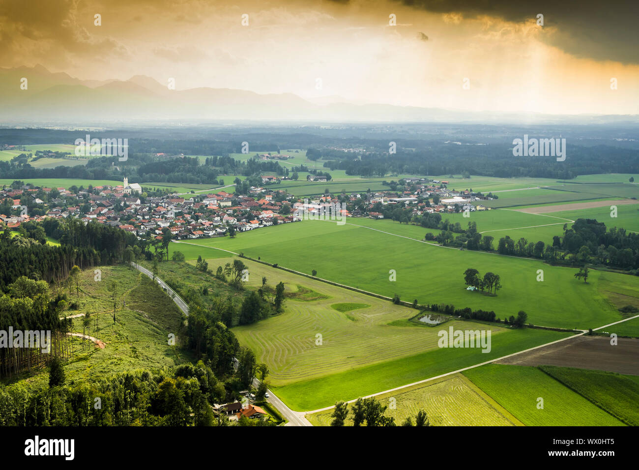 An image of a panoramic aerial view Bavaria Stock Photo - Alamy