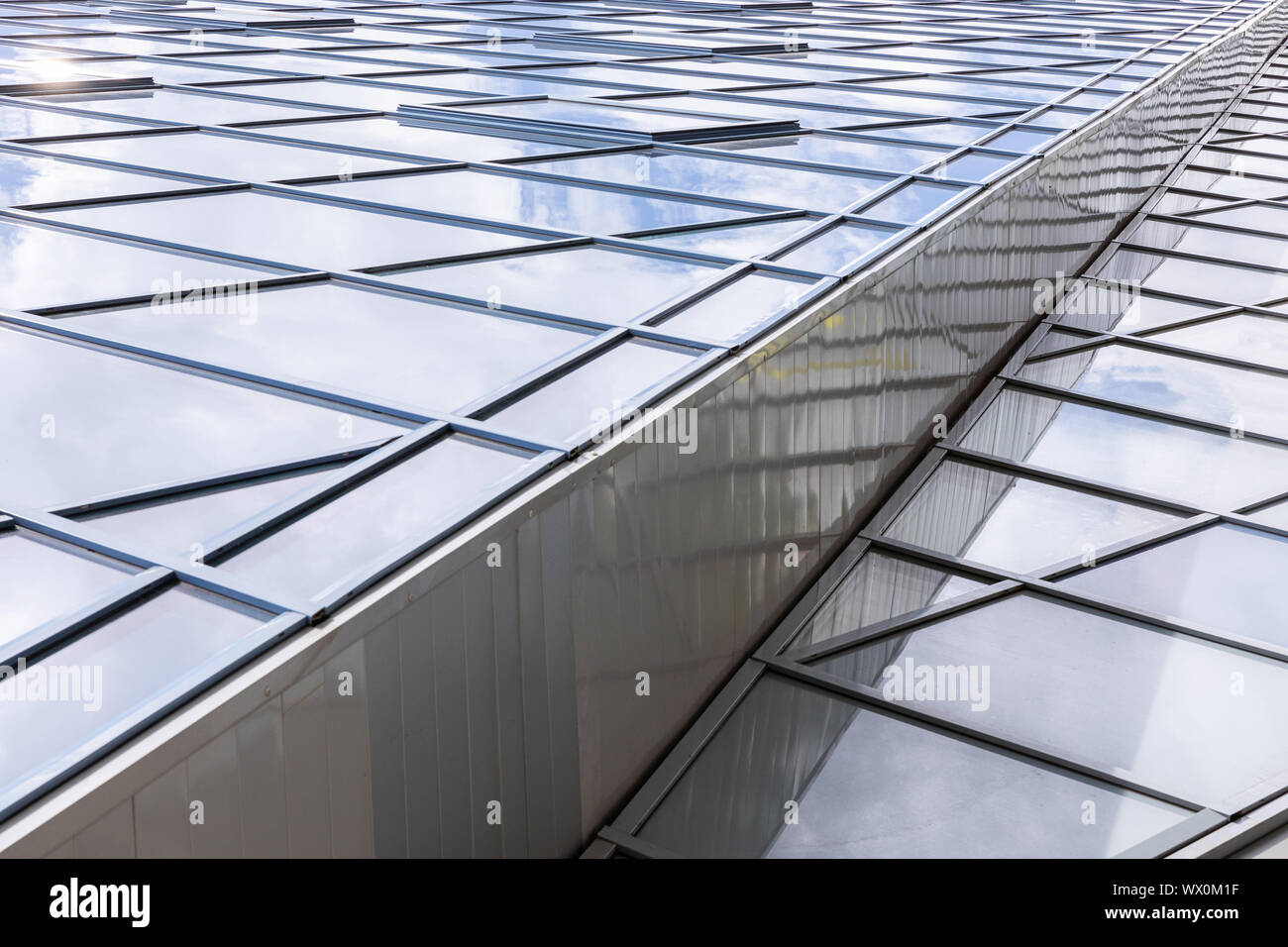 Geometry in architecture, city building exterior view Stock Photo - Alamy
