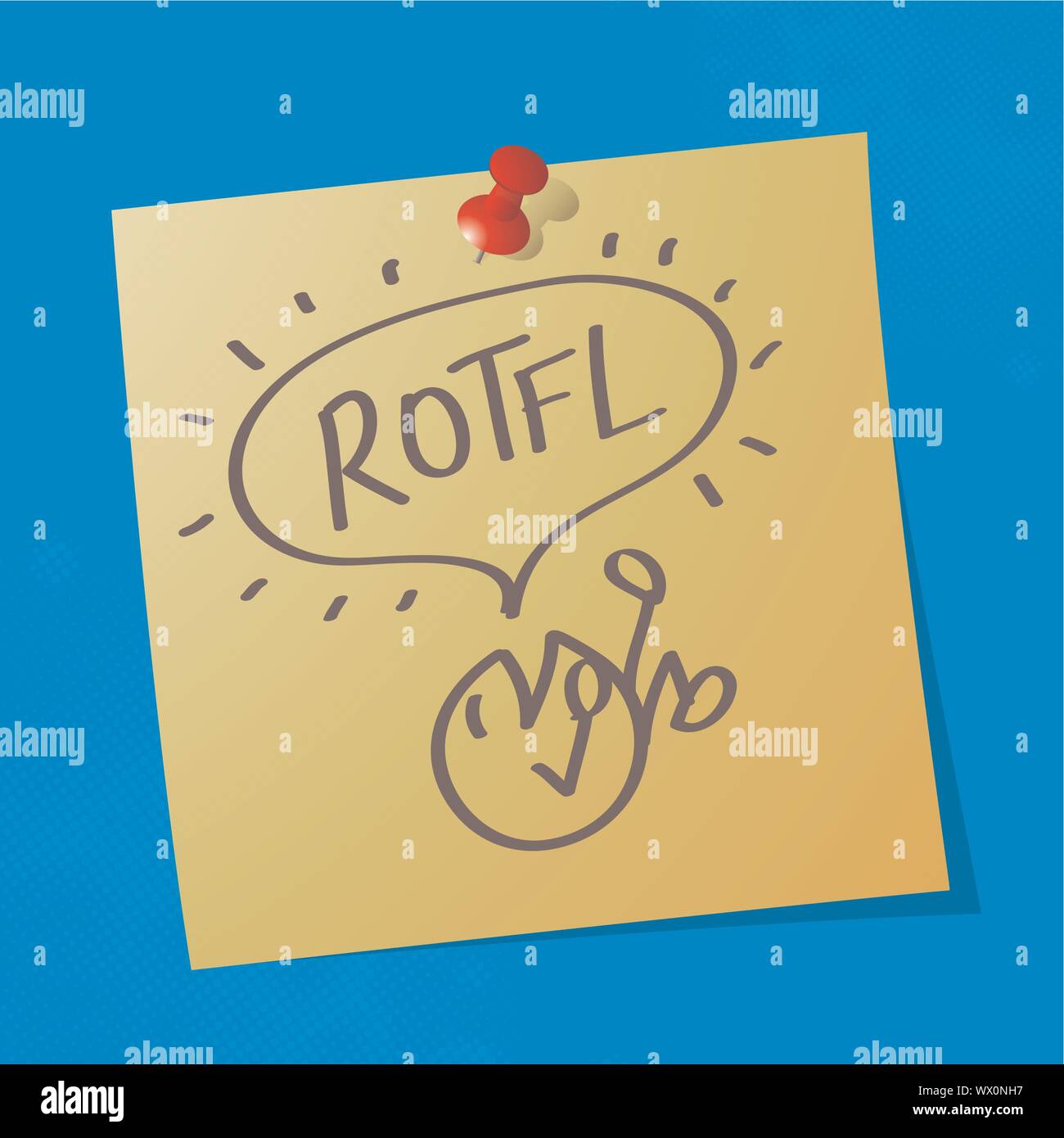 "rotfl" handwritten message Stock Vector Image & Art - Alamy