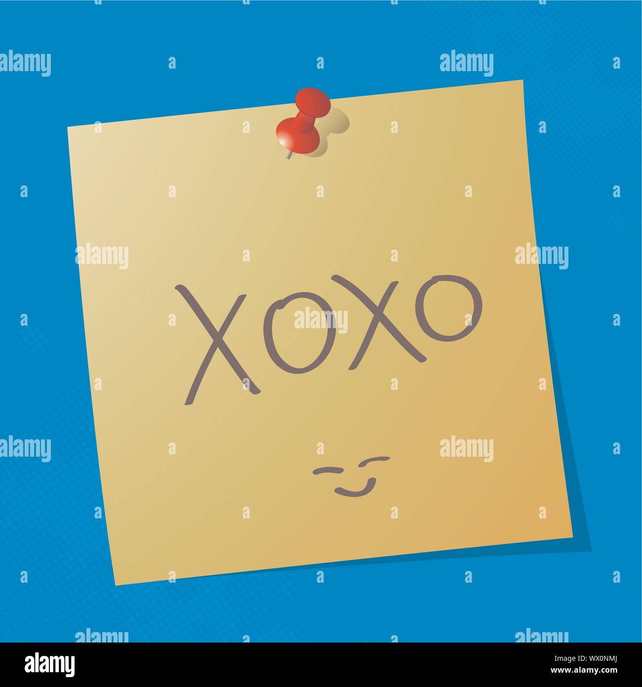 "xoxo" handwritten message Stock Vector Image & Art - Alamy
