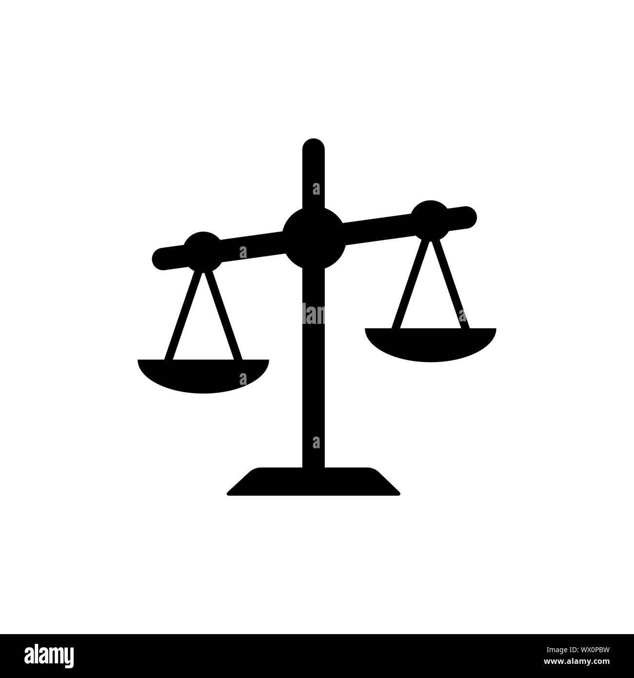 Scale sign on white background drawing by illustration Stock Photo - Alamy