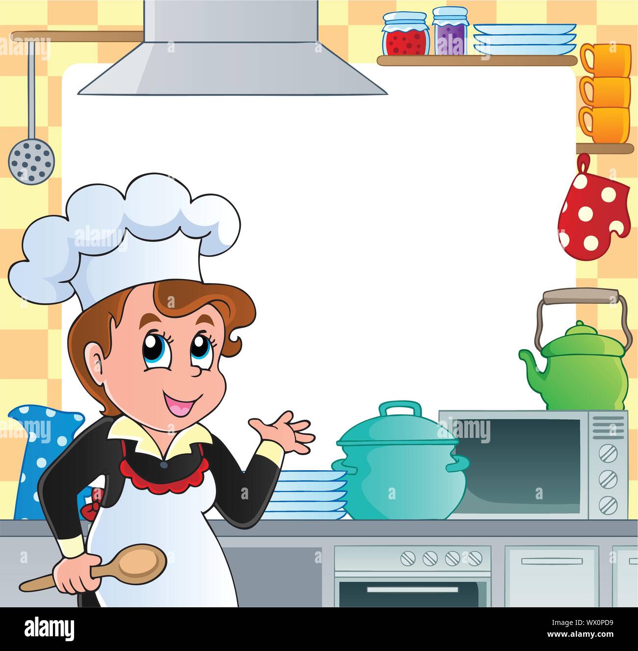 Kitchen theme frame 2 Stock Vector Image & Art - Alamy