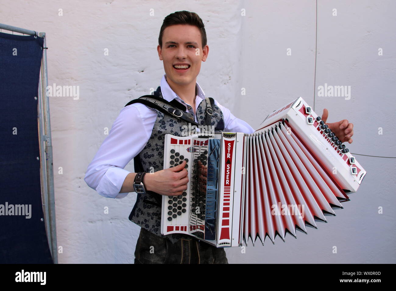 Singer at German Schlager Music Show Immer wieder Sonntags, 2015 Stock ...