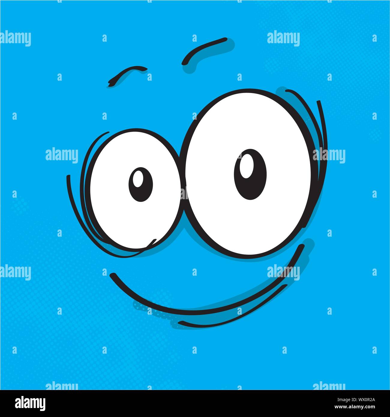 Happy face expression Stock Vector Images - Alamy