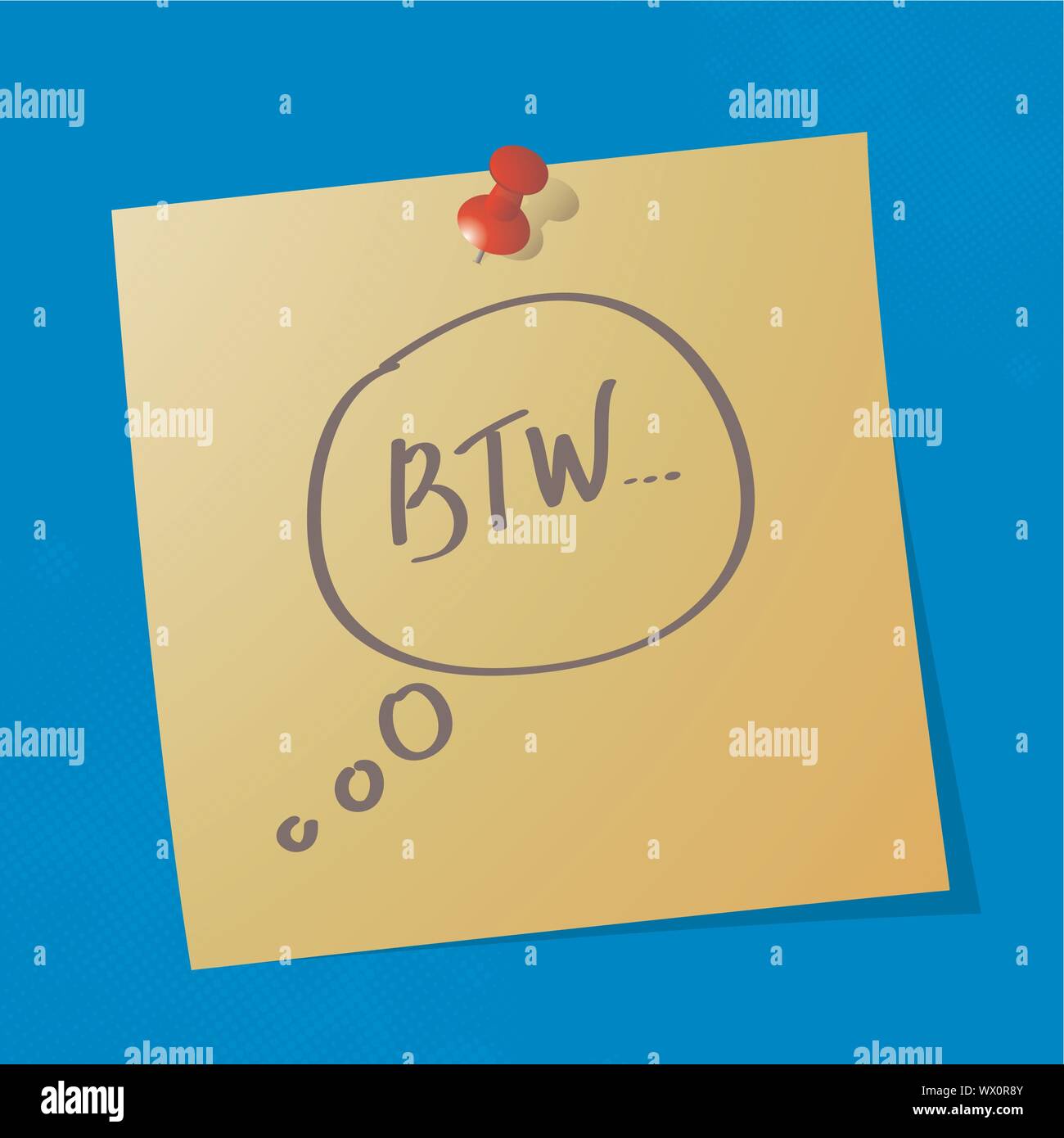 Btw Stock Vector Images - Alamy