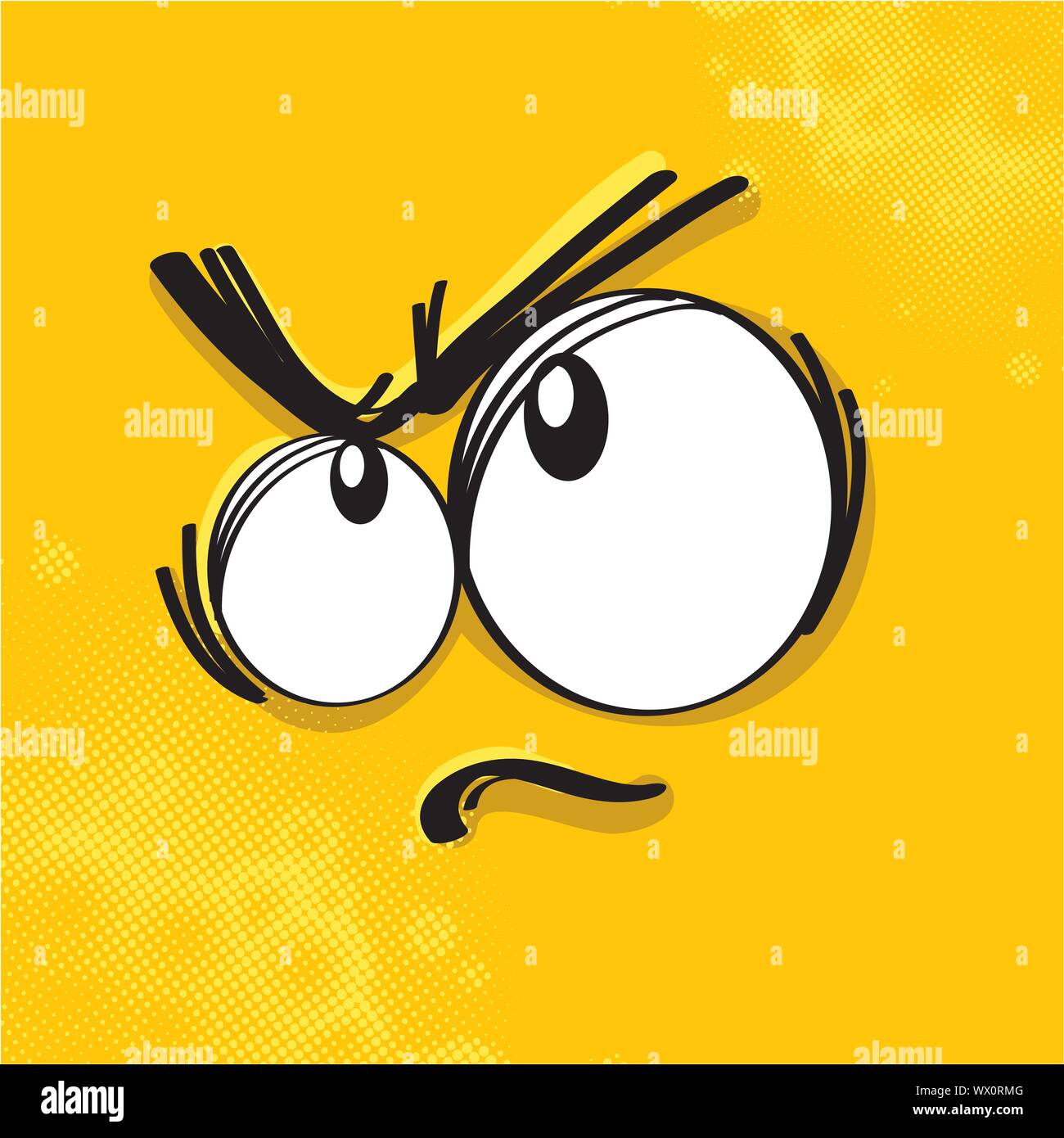 Suspicious expression Stock Vector Images - Alamy