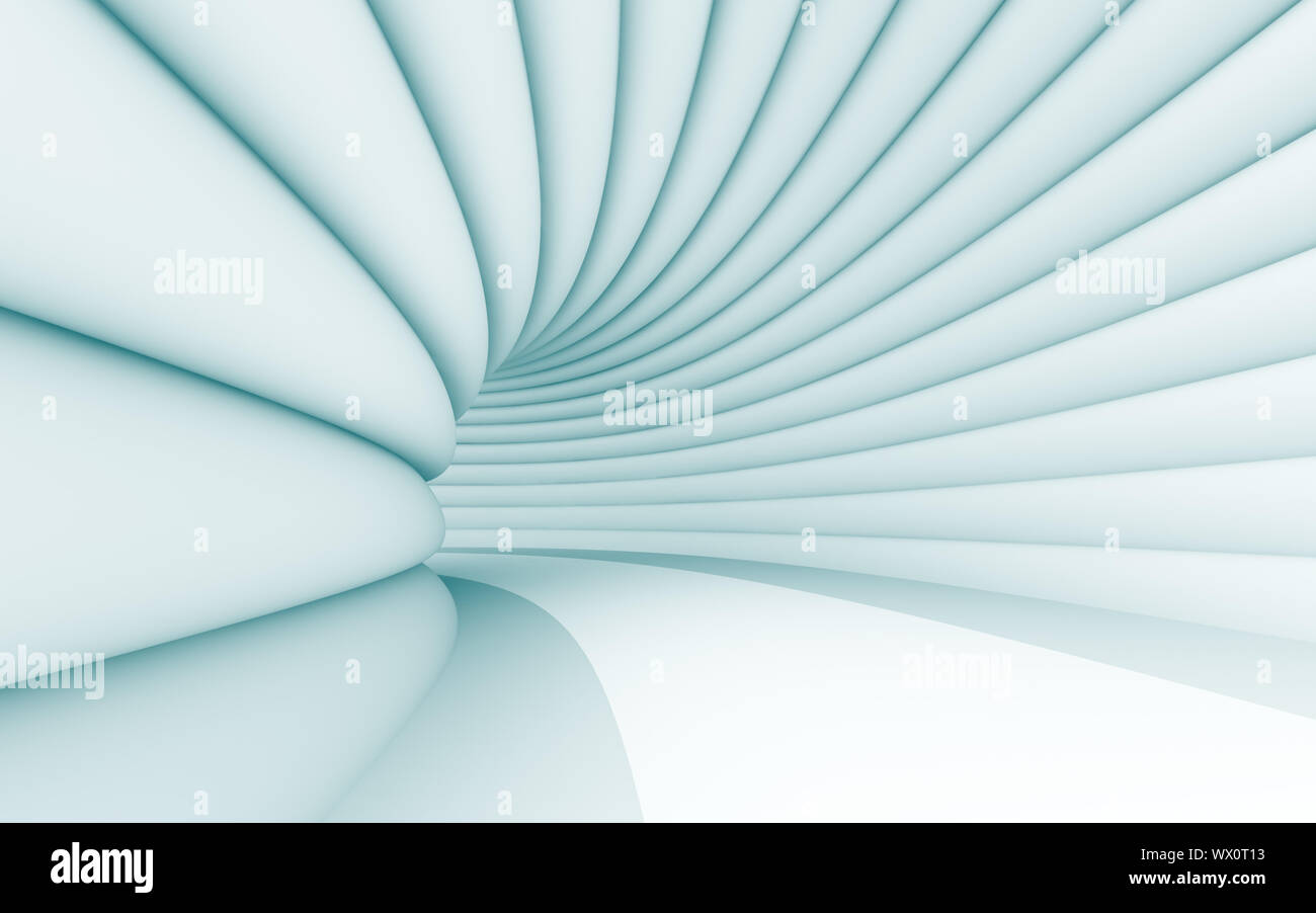 3d Illustration of Blue Abstract Tunnel Background Stock Photo - Alamy