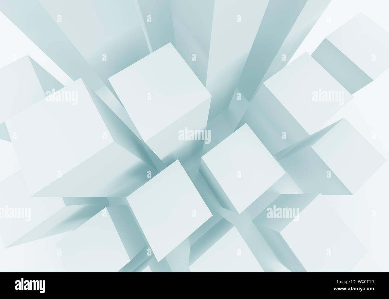 3d Illustration of Blue Abstract Construction Background Stock Photo ...