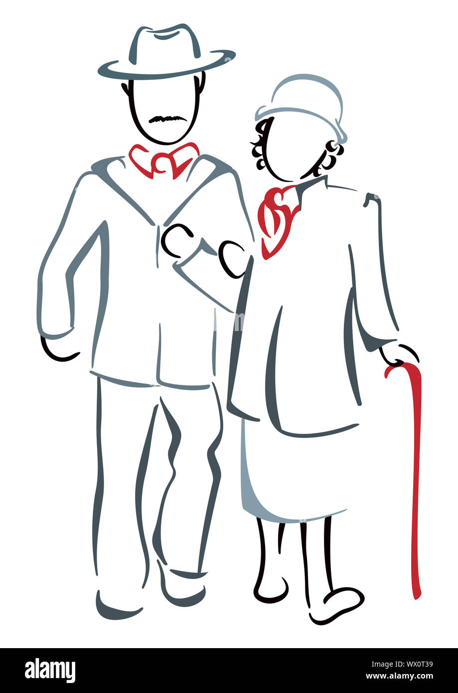 Senior couple retirement man Cut Out Stock Images & Pictures - Alamy