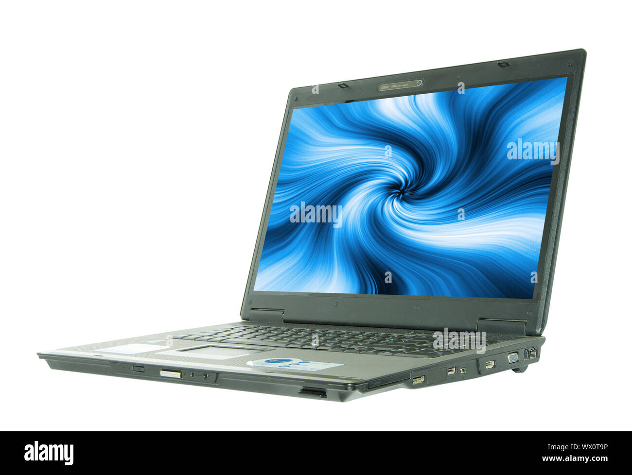 Notebook personal computer on white background Stock Photo - Alamy