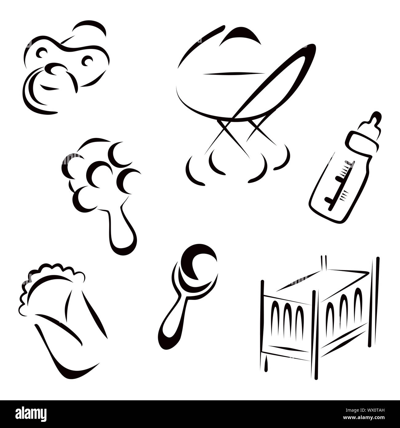 Birth symbols Cut Out Stock Images & Pictures - Alamy