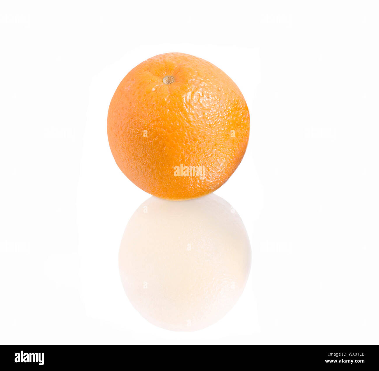 one orange isolated on white Stock Photo - Alamy