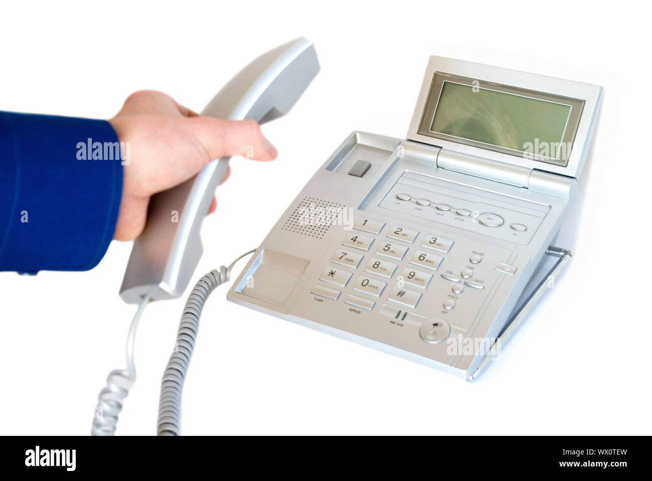 Phone ringing in hand hi-res stock photography and images - Alamy