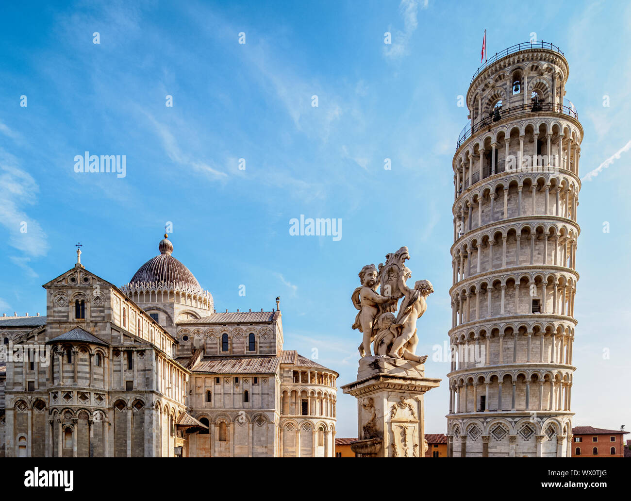 Cathedral and Leaning Tower, Piazza dei Miracoli, UNESCO World Heritage ...