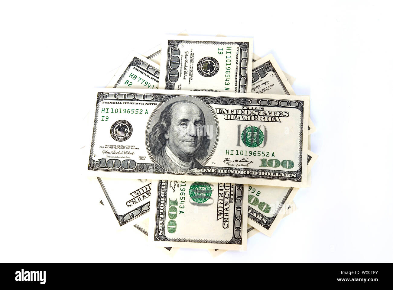 Money on the white background Stock Photo - Alamy
