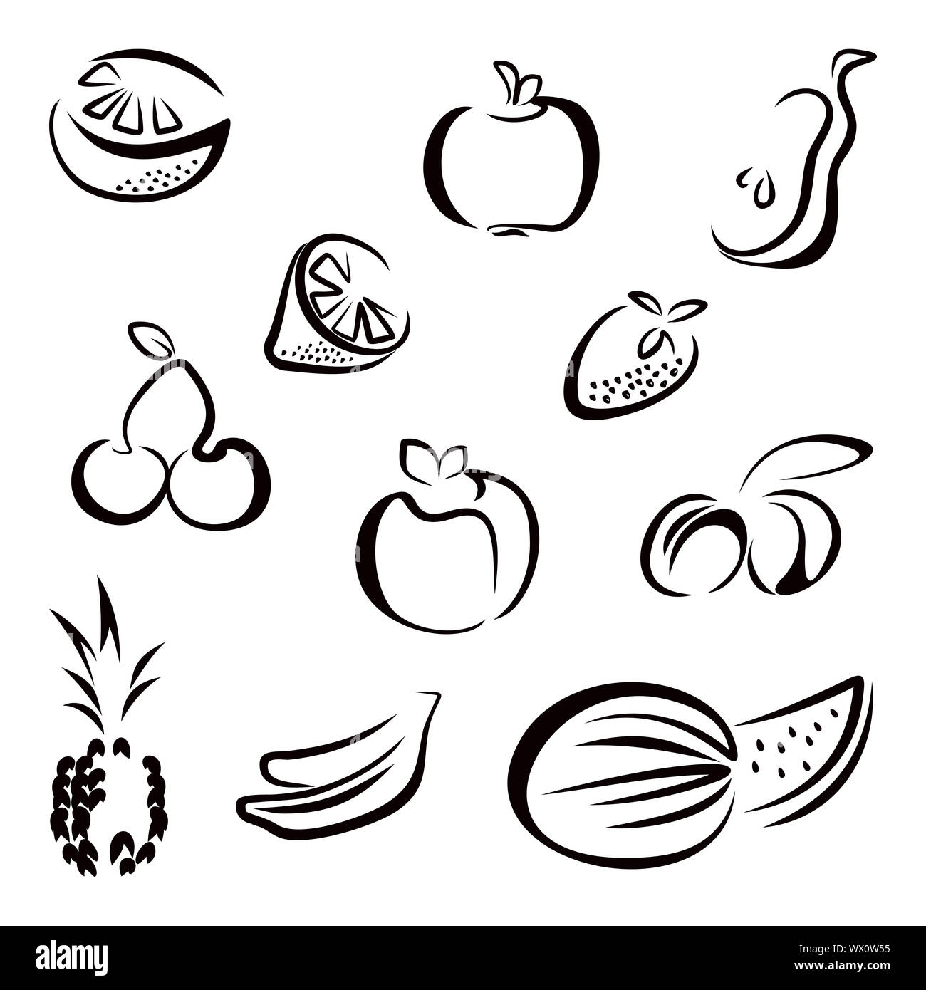Fruit Symbols High Resolution Stock Photography and Images - Alamy