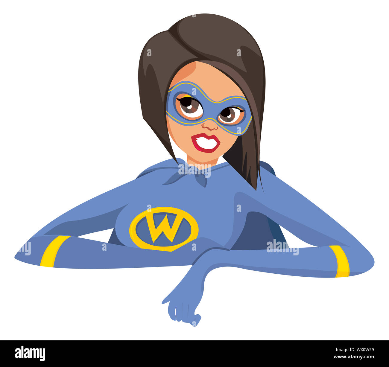 Cartoon female super hero hi-res stock photography and images - Alamy