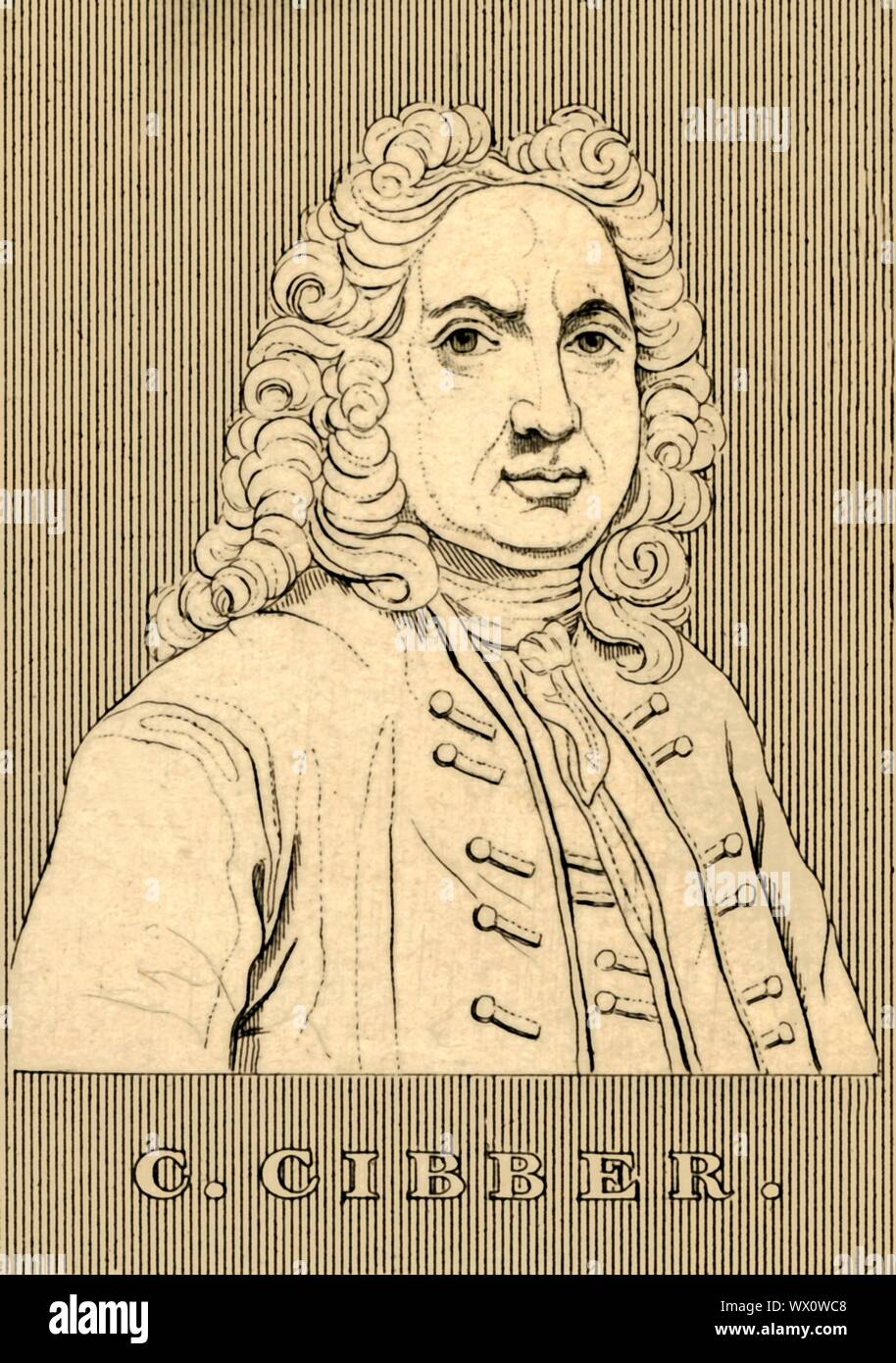 'C. Cibber', (1671-1757), 1830. Colley Cibber (1671-1757) English actor ...