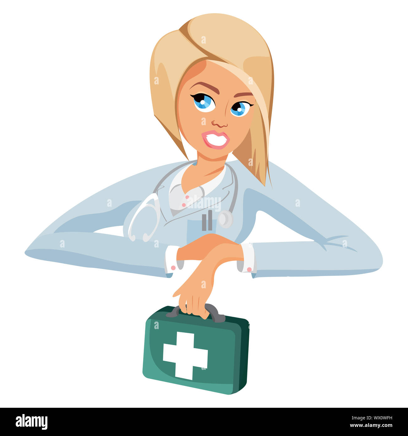 Doctor woman female Cut Out Stock Images & Pictures - Alamy