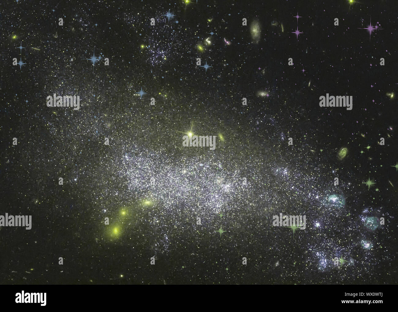 Star galaxies in the universe Stock Photo - Alamy