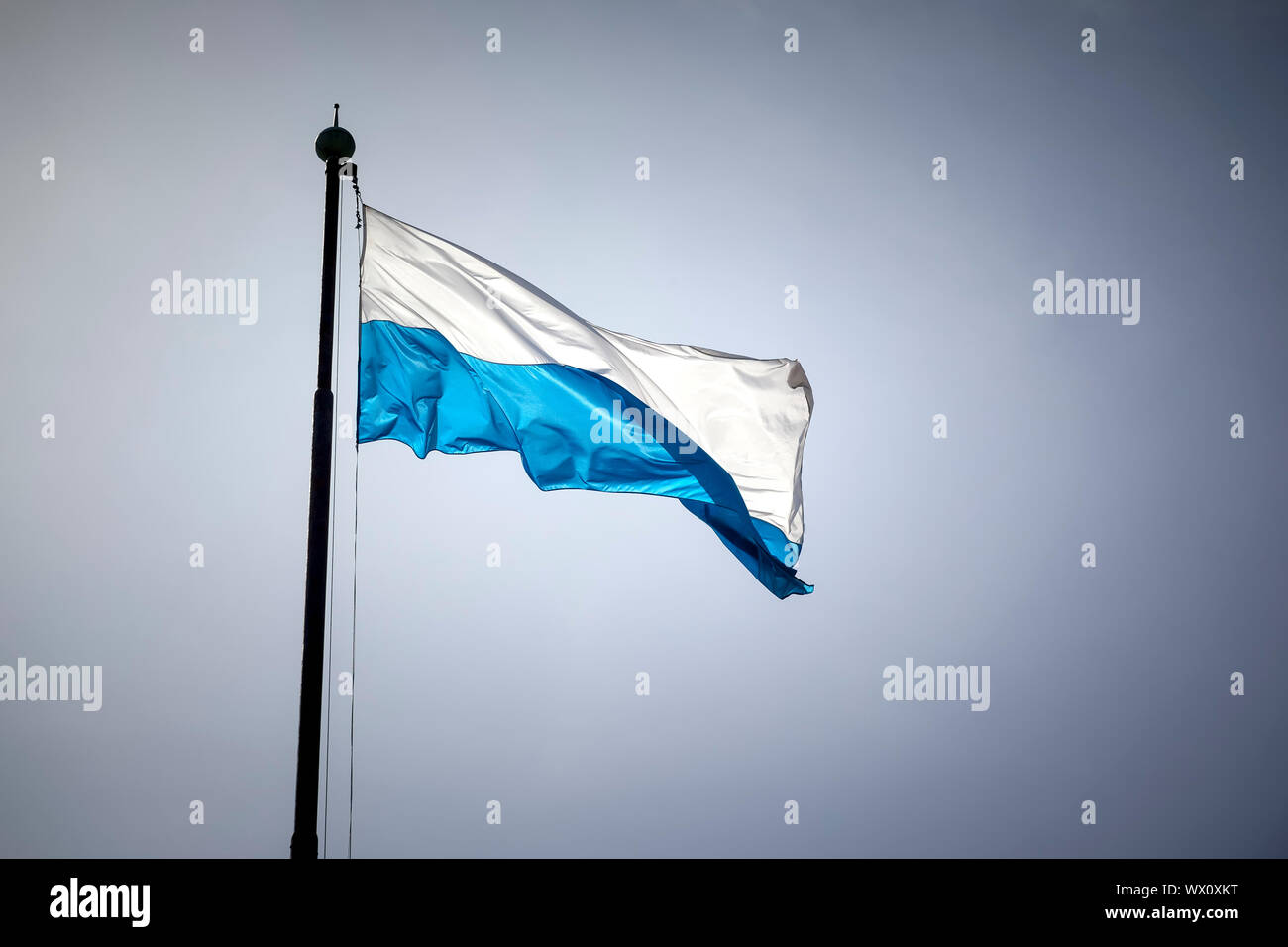 An image of a white blue flag in Nuremberg Bavaria Germany Stock Photo ...