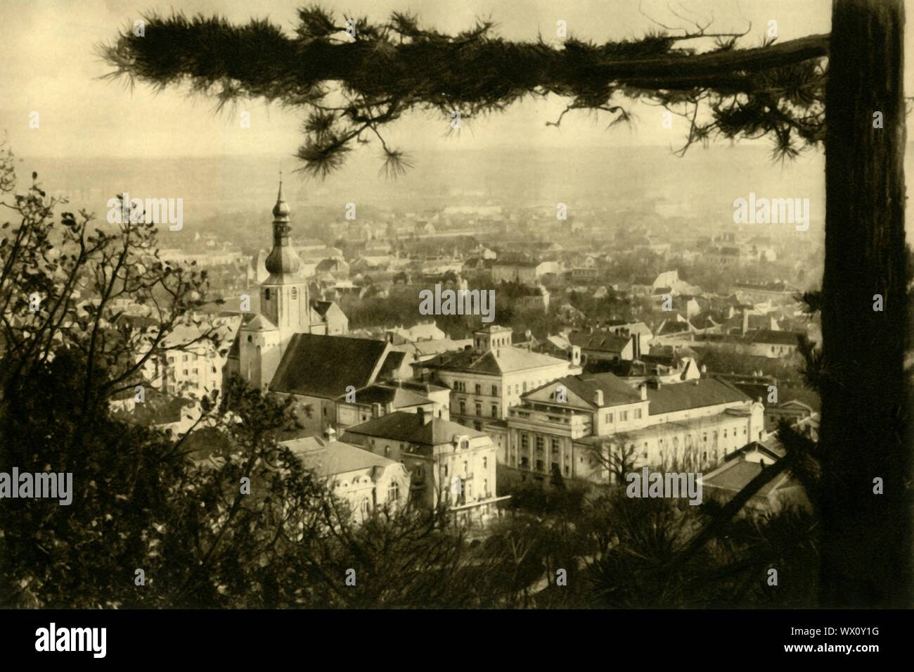 Baden bei Wien, Lower Austria, c1935. View of the spa town of Baden bei ...