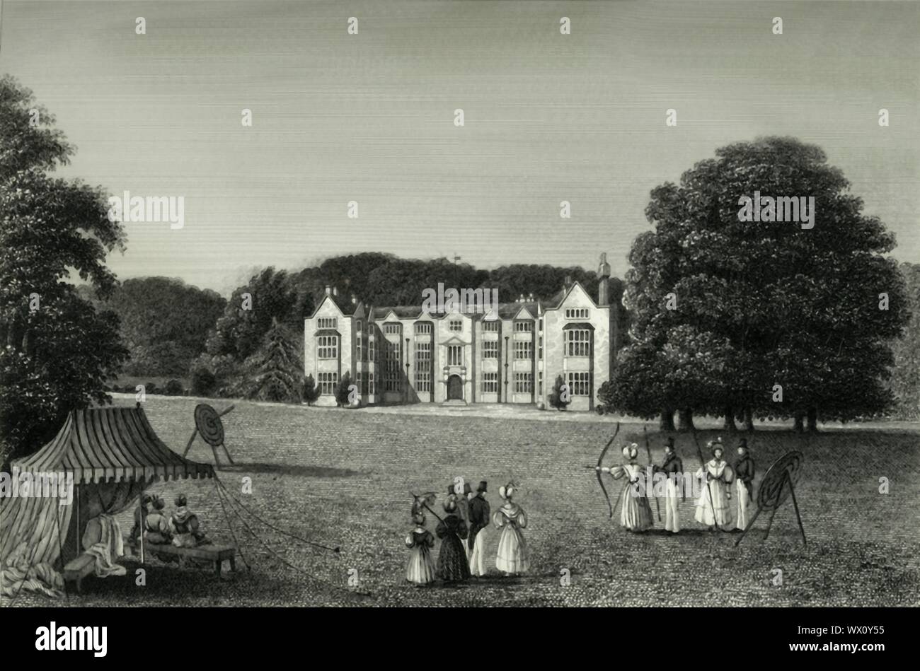 'Danny Park', 1835. Danny House is a Grade I listed Elizabethan red ...