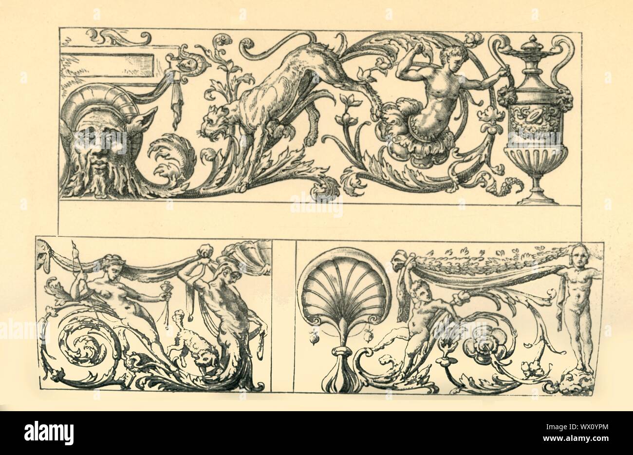 Grotesque ornament hi-res stock photography and images - Alamy