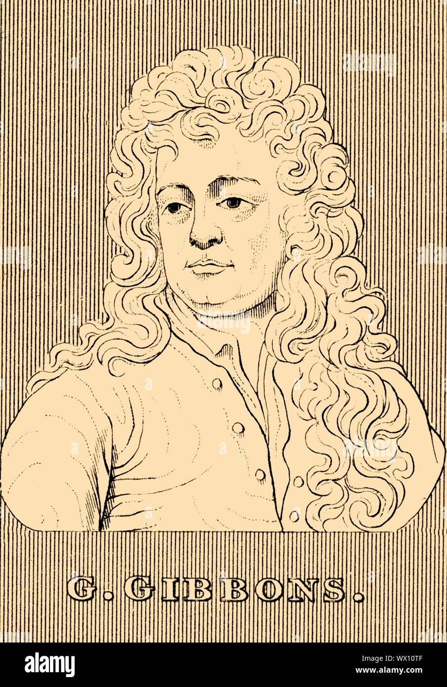 'G. Gibbons', (1648-1721), 1830. Grinling Gibbons (1648-1721) English ...