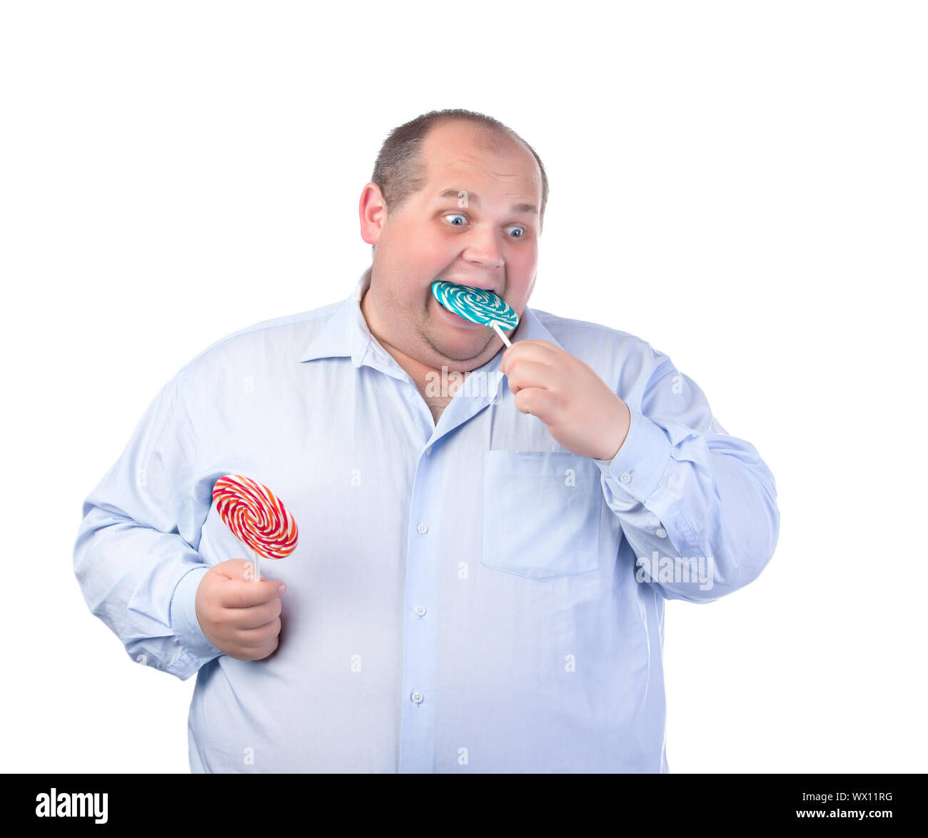 Lick lollipop man hi-res stock photography and images - Alamy