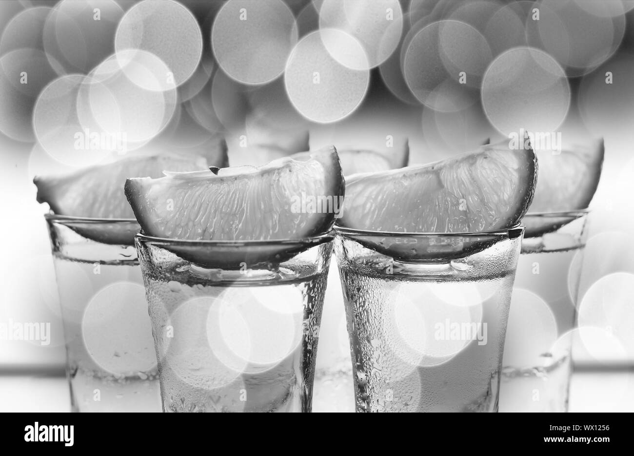 Tequila lime juice Black and White Stock Photos & Images - Alamy