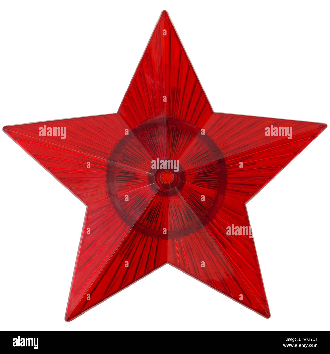 Red five-pointed star on the white background Stock Photo - Alamy