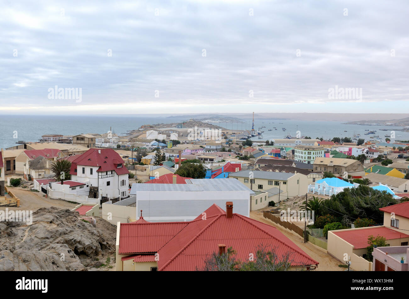View of the seaside town of Luderitz in Namibia Stock Photo - Alamy