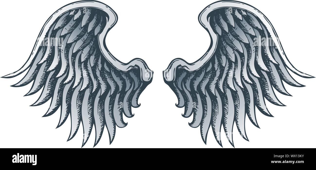 3 wings Stock Vector Images - Alamy