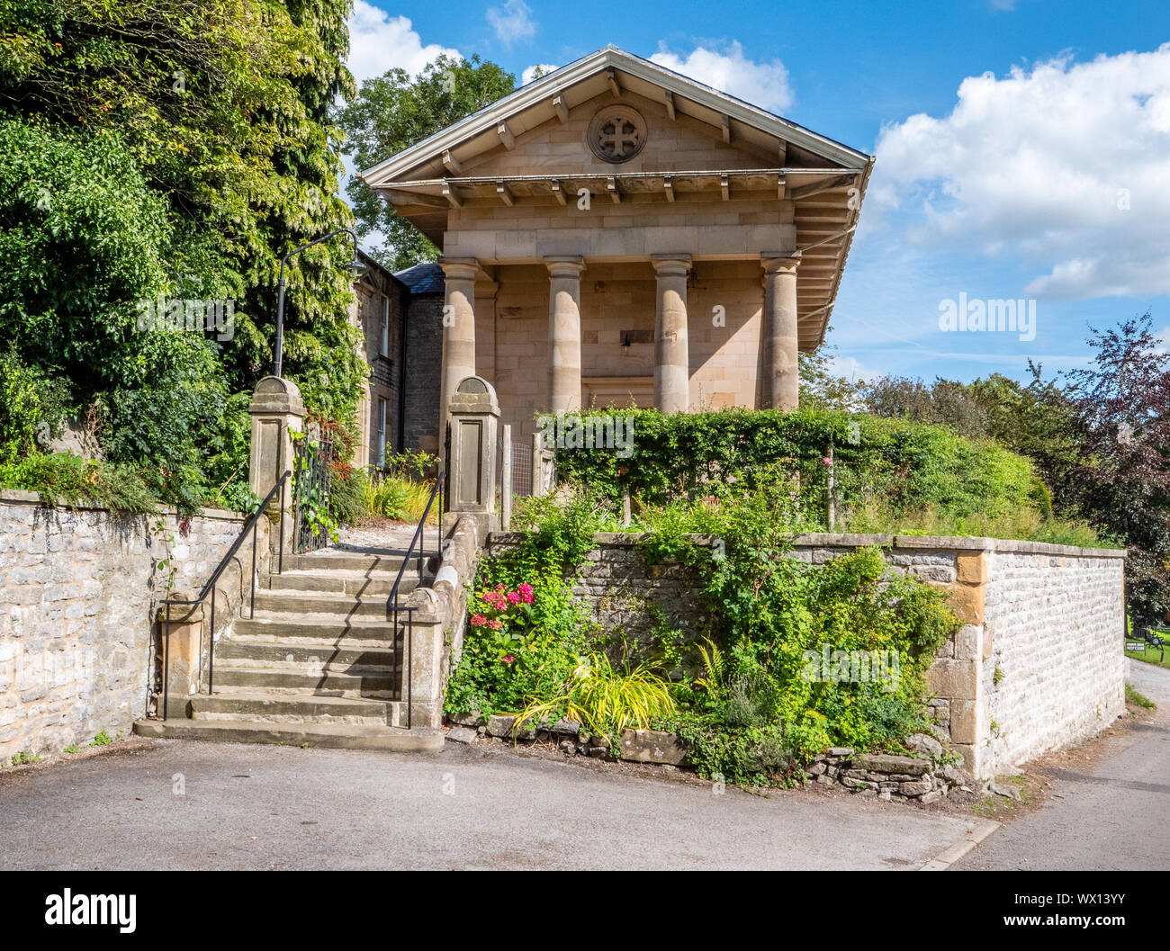 Extraordinary Doric portico of All Saints Roman Catholic church in the ...