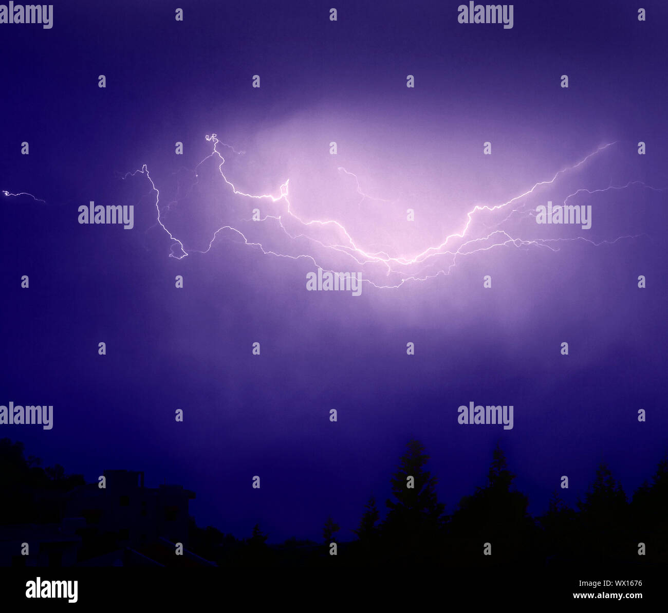 Lightning and thunder Stock Photo - Alamy